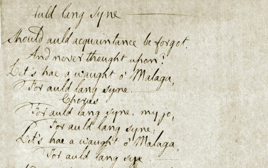 The Story of Auld Lang Syne - Yale University Press London BlogYale ...